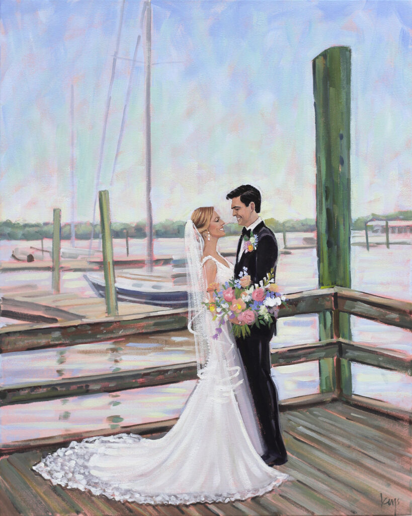 Whitney & Randall's In Studio Wedding ceremony Portray from Photographs ...